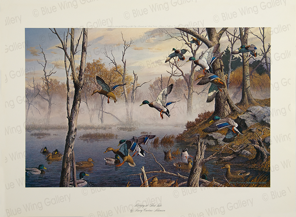 MORNING AT GHOST LAKE – LITHOGRAPH | Harry C. Adamson